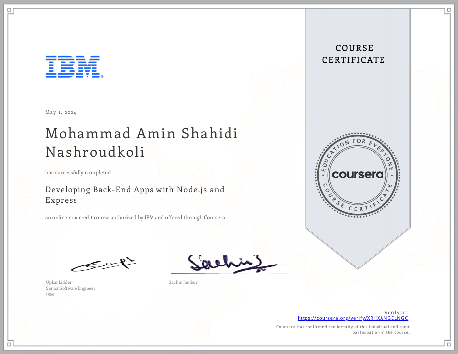 Amin Shahidi - Portfolio