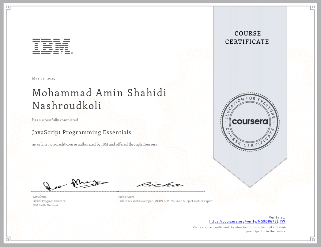 Amin Shahidi - Portfolio